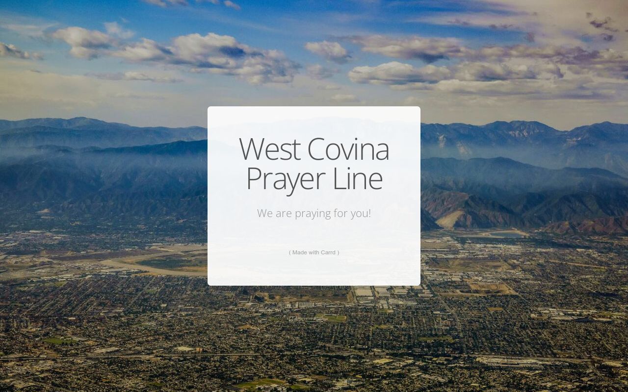 West Covina Prayer Line